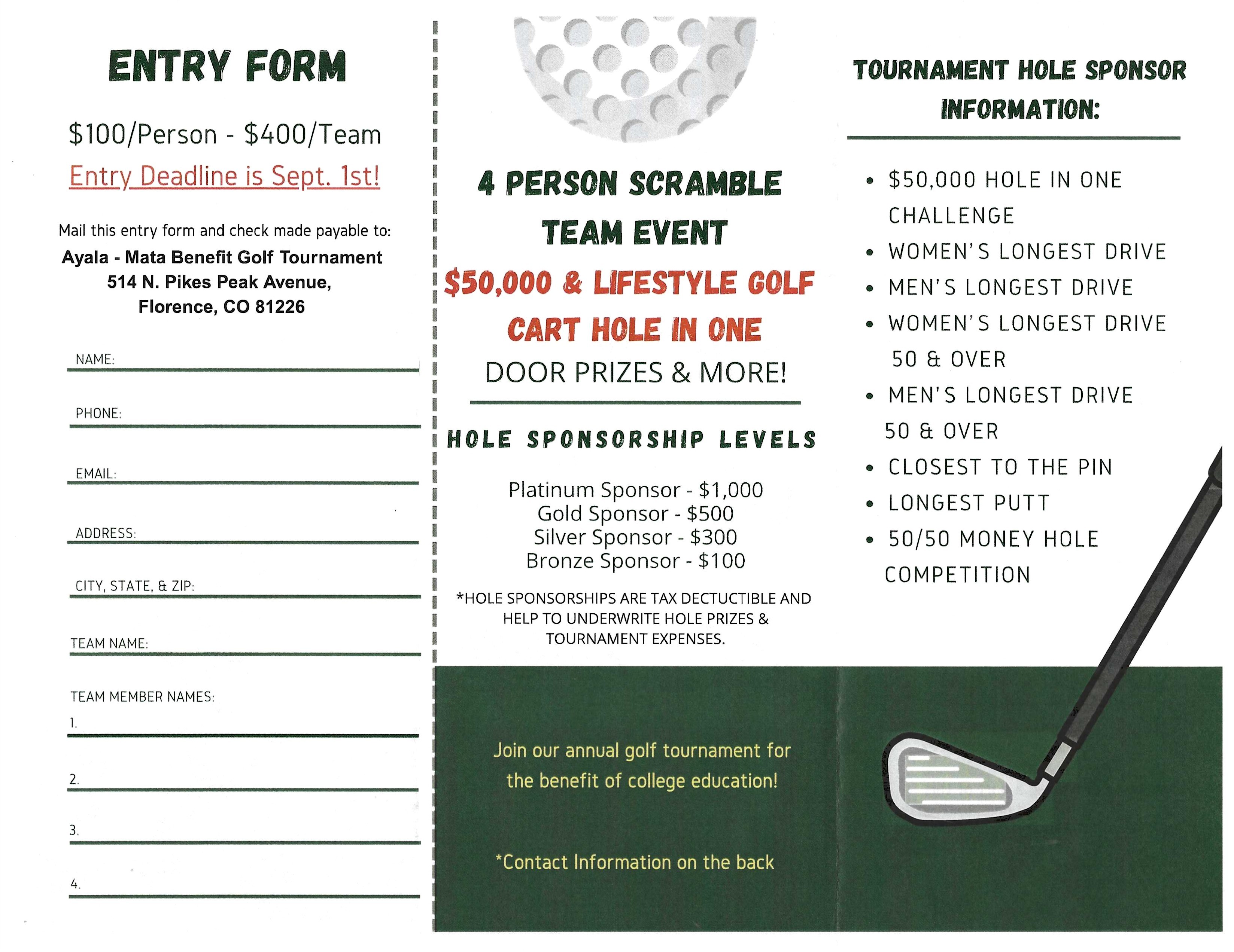 Tournament Schedule - Four Mile Ranch Golf Club